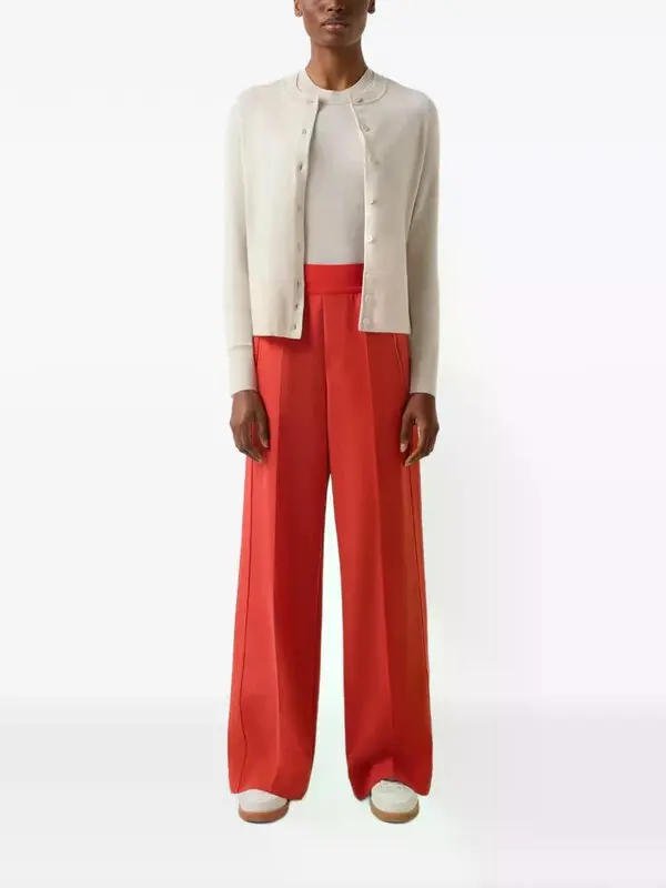Bogner Ilvy Logo-jacquard Piped Wide-leg Trousers