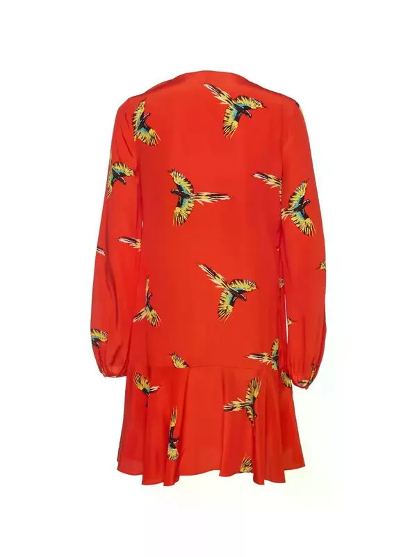 Diane Von Furstenberg Bird-print Mini Dress
