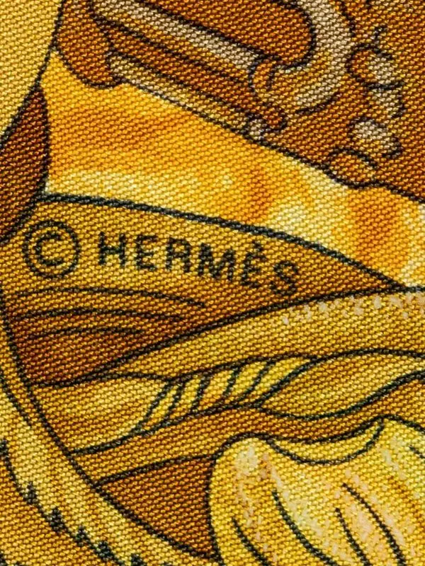 Hermès Au Pays De Cocagne Silk Scarf - Blue