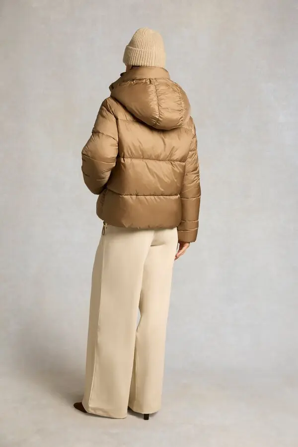 Holland Cooper Hooded Baffled Jacket Whi