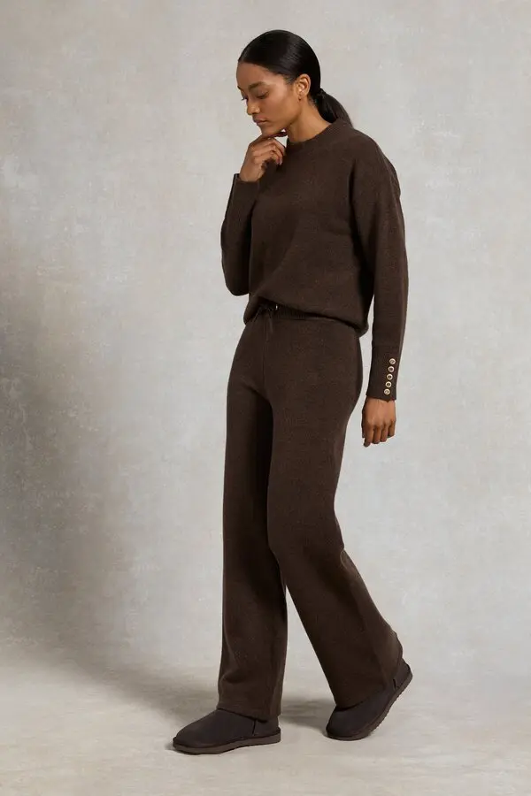 Holland Cooper Nina Knitted Wide Leg Pant