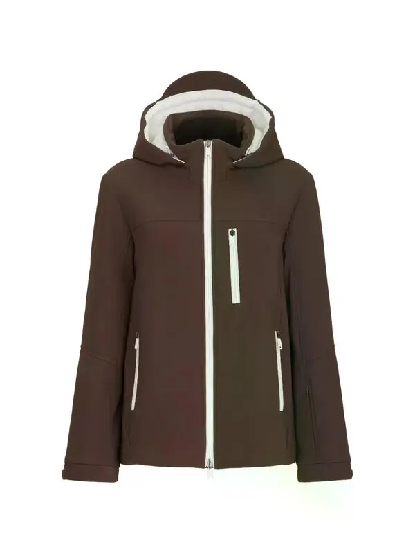 Brunello Cucinelli Bonded Techno Fabric Hooded Mountain Jacket With Thermore® Padding - Brown