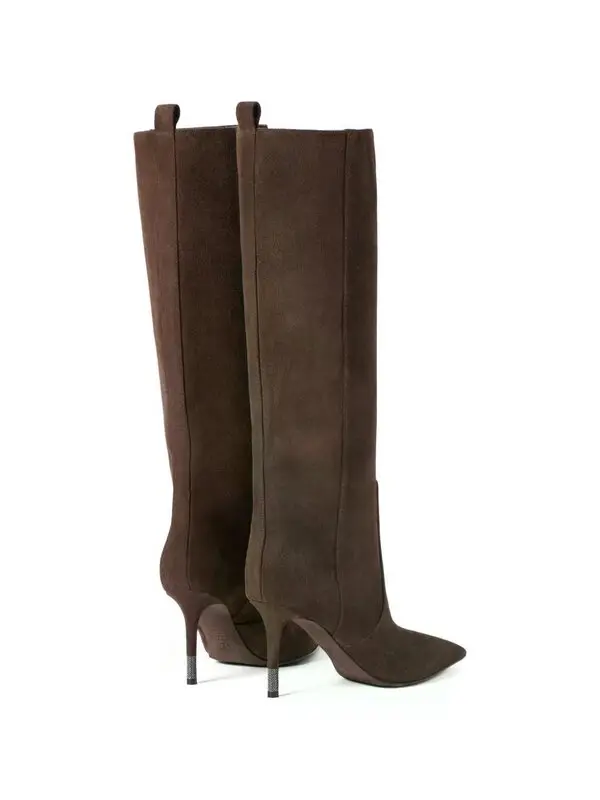 Brunello Cucinelli Suede Boots With Monili