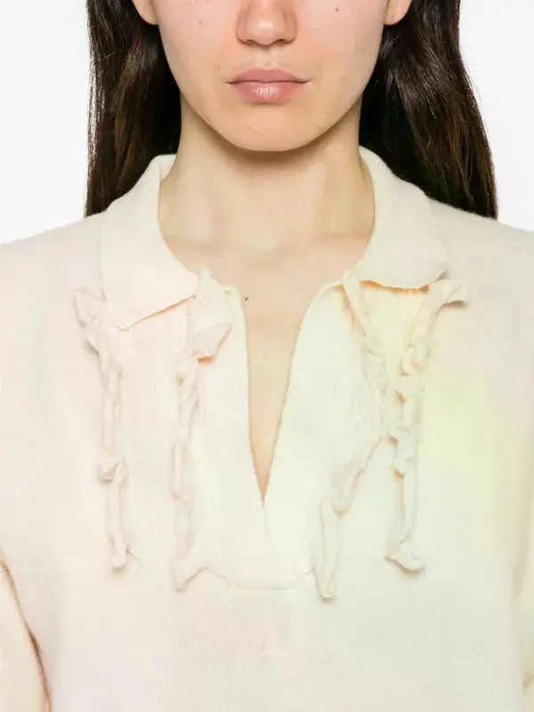 PDR PHISIQUE DU ROLE Ruffle-trimmed Polo Shirt