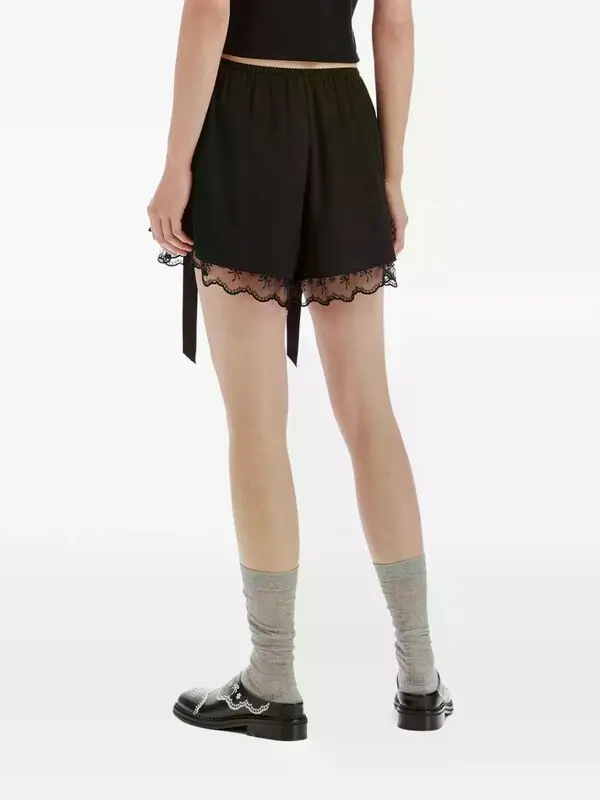 Simone Rocha Negligee Lace-trim Bow-detail Shorts