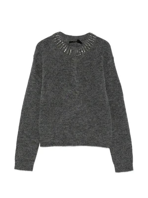Seventy Crystal-embellished Knitted Sweater
