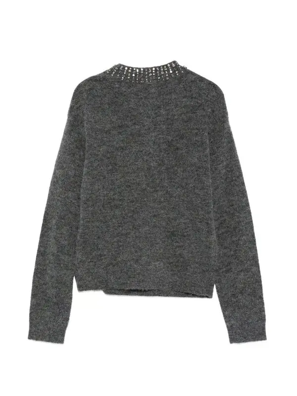 Seventy Crystal-embellished Knitted Sweater