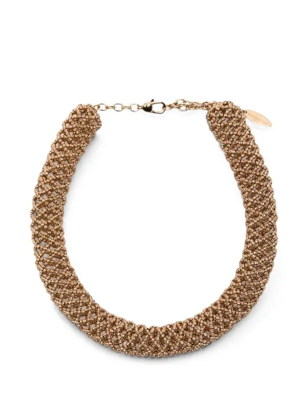 Brunello Cucinelli Silver Chocker - Yellow