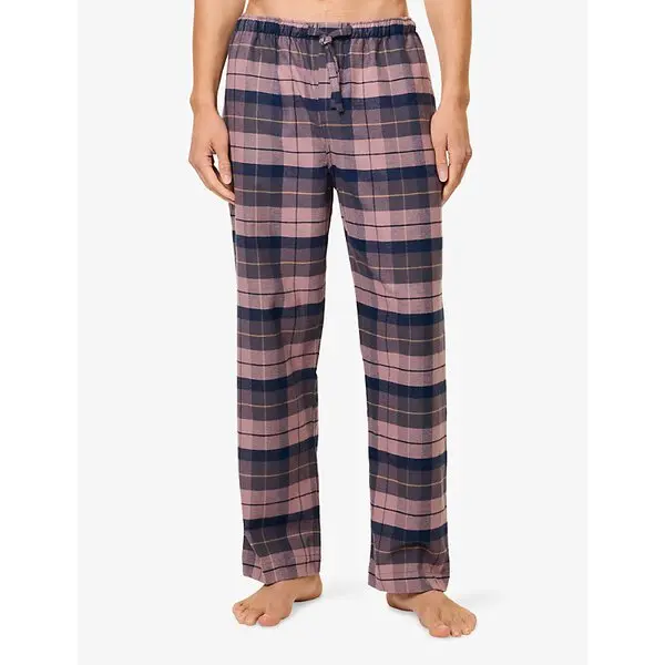 Derek Rose Kelburn Check Cotton Lounge Trousers