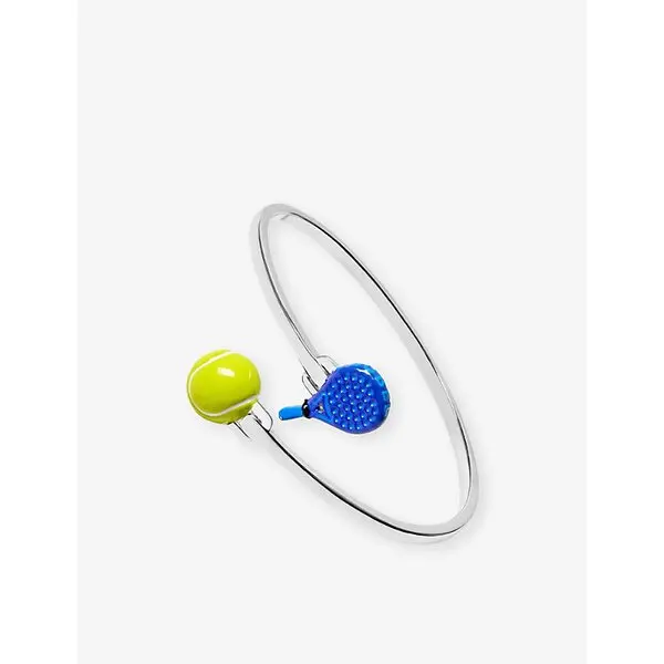 POUBEL Padel Tennis Enamelled Sterling Bangle