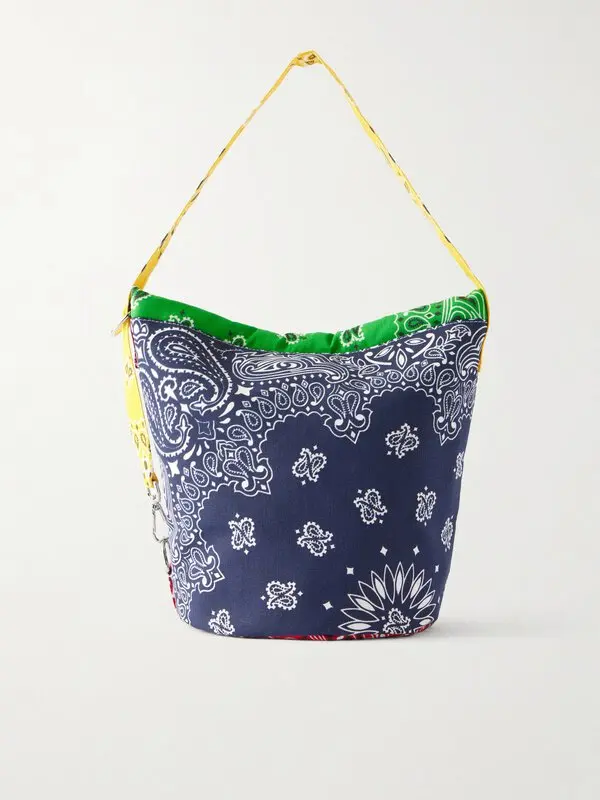 CALL IT BY YOUR NAME Sac Seau Printed Cotton-canvas Bucket Bag - Multi