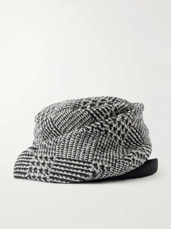 Junya Watanabe Checked Gabardine-trimmed Wool-blend Tweed Bucket Hat - Multi
