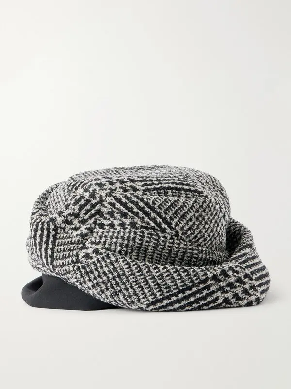 Junya Watanabe Checked Gabardine-trimmed Wool-blend Tweed Bucket Hat