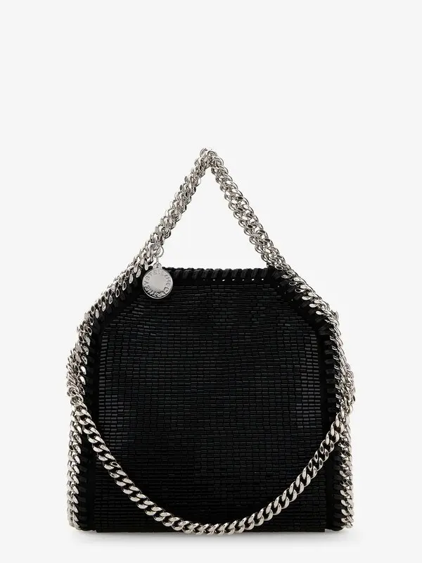 Stella McCartney Falabella Tiny All-over Beaded Crossbody Bag - Black