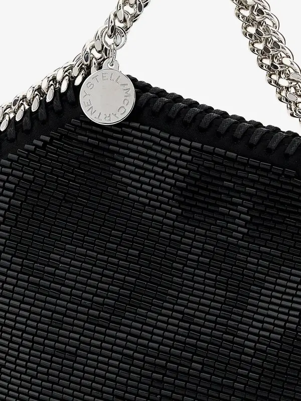Stella McCartney Falabella Tiny All-over Beaded Crossbody Bag