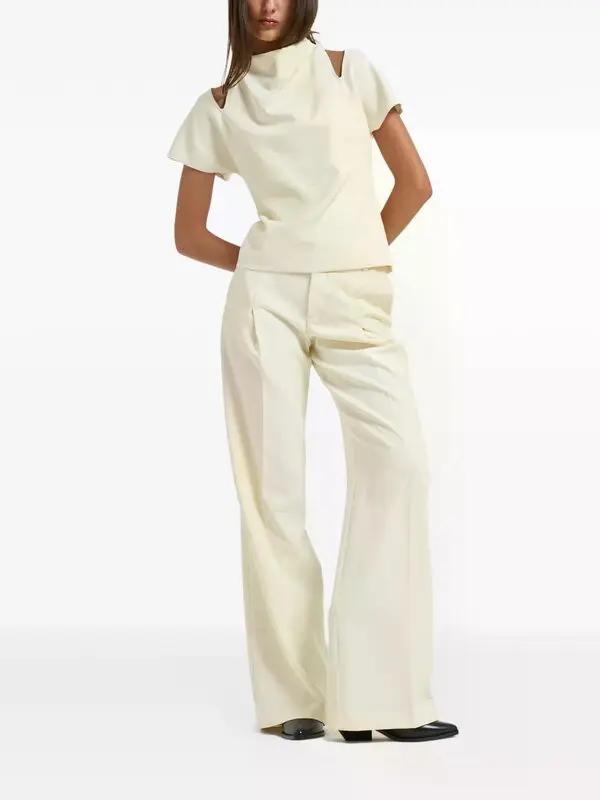Federica Tosi Cut-out Cowl-neck Blouse