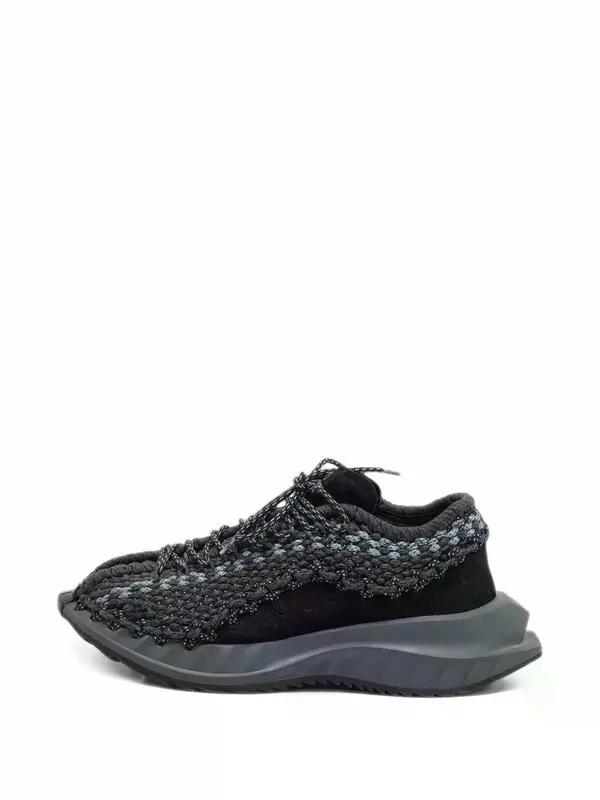 Valentino Garavani Chunky Crochet Sneakers - Grey