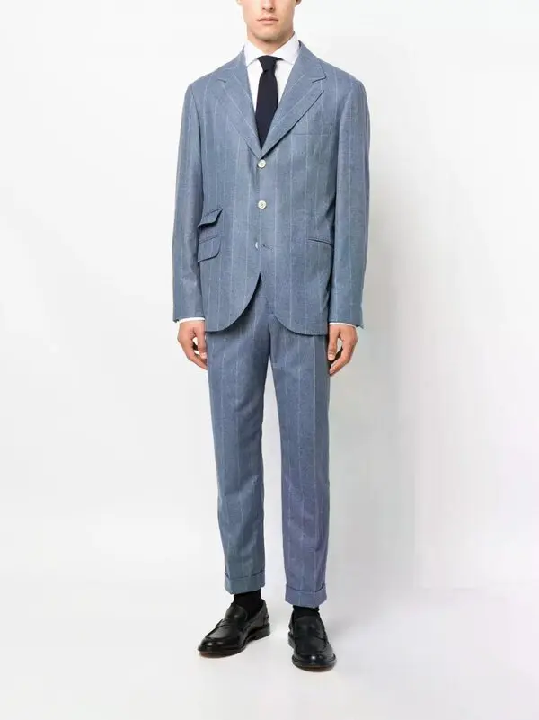 Brunello Cucinelli Pinstripe Wool Blazer