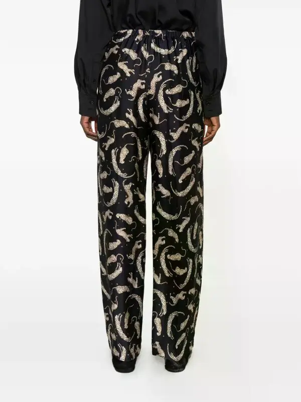 FORTE_FORTE Leopard-print Pocket Trousers