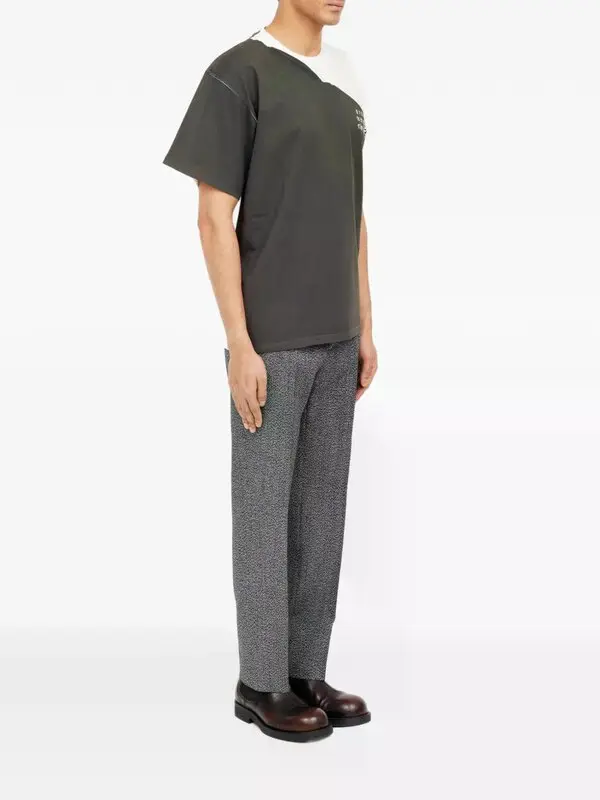 MAISON MARGIELA Numeric Signature Two-tone T-shirt