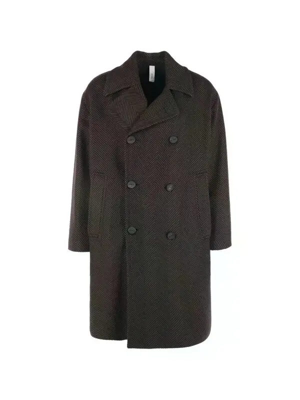 HEVO Tricase Herringbone Double-breasted Coat