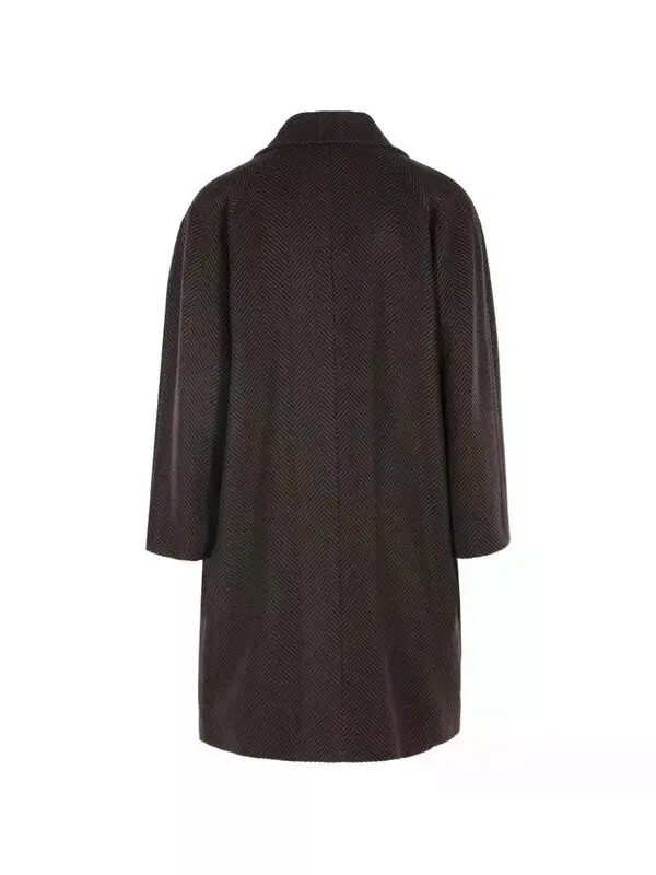 HEVO Tricase Herringbone Double-breasted Coat