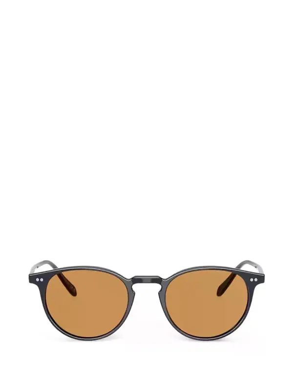 Oliver Spencer Riley Sun Round-frame Sunglasses - Black