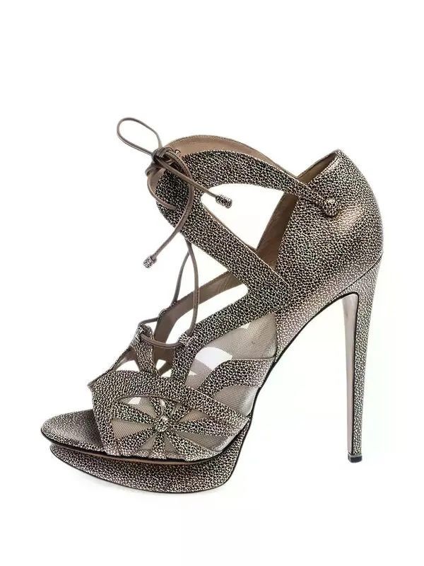 NICHOLAS KIRKWOOD Lace-up Platform Sandals - Black