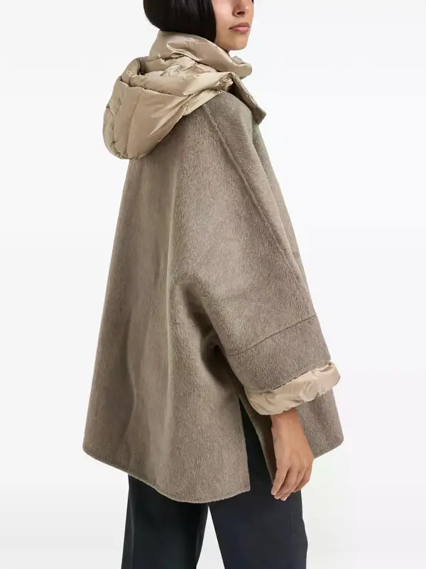 BOMBOOGIE Hooded Button-up Coat