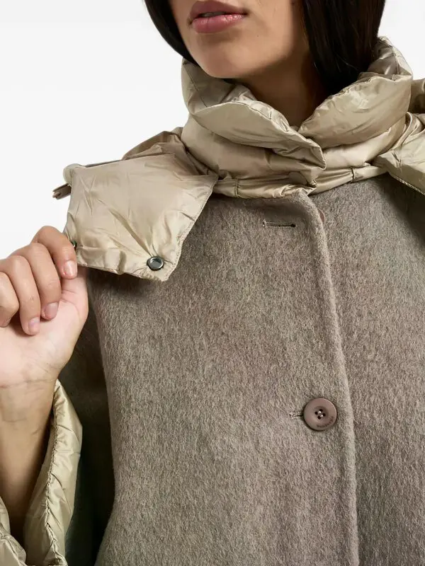 BOMBOOGIE Hooded Button-up Coat