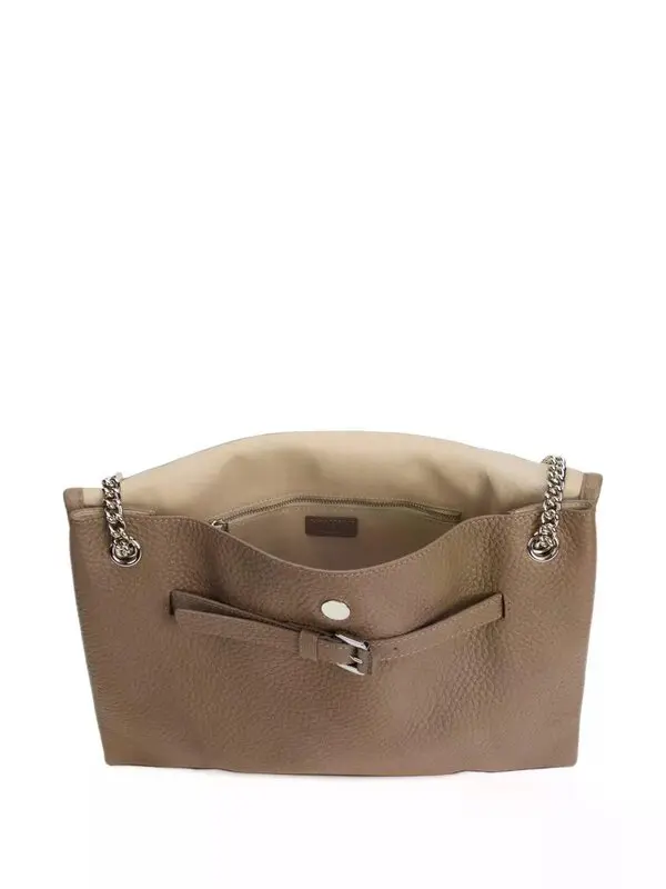 Orciani Midi Venus Soft Grained Leather Shoulder Bag