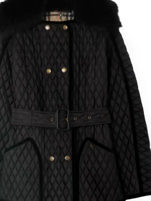 Burberry Long Quilted Nylon Floriston Jacket