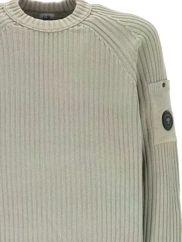 C.P. COMPANY Ribbed Lens-detail Sweater
