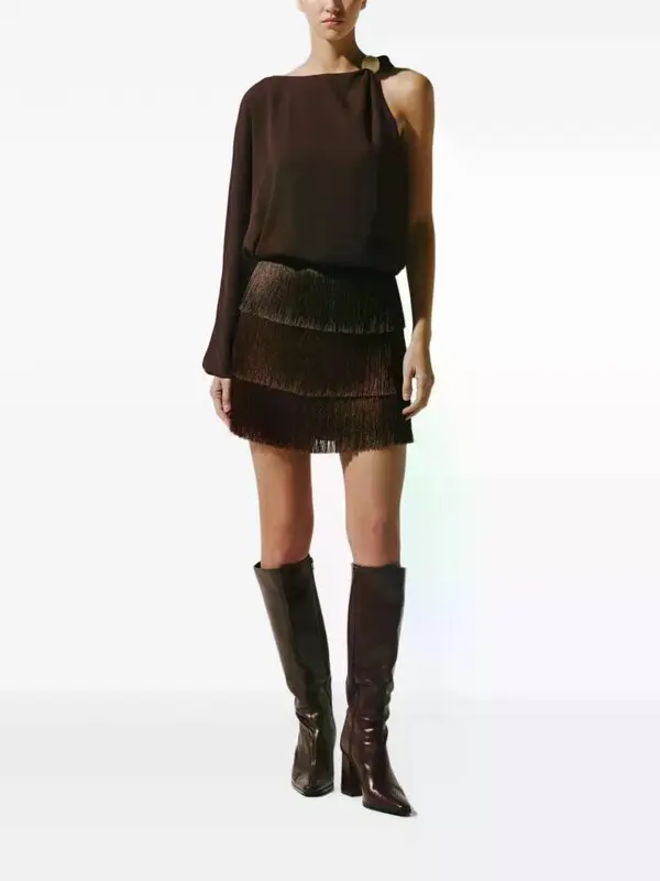 BAOBAB Olas Fringe-detail Mini Skirt