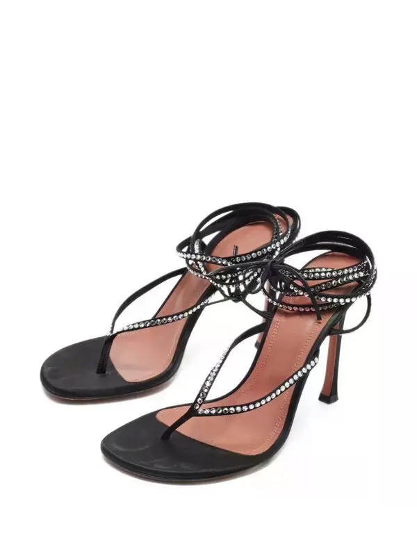 Amina Muaddi Cora Crystal-embellished Sandals