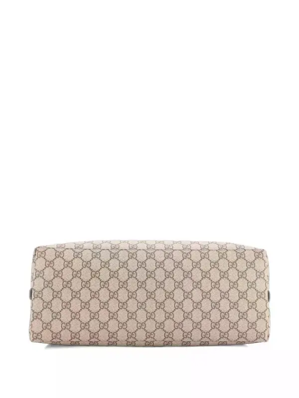 Gucci Emblem Gg Coated Canvas Large Tote Bag