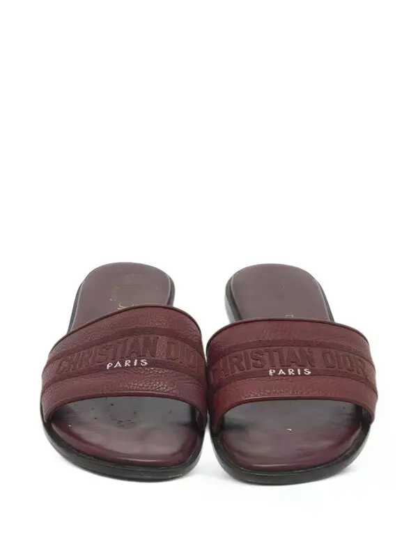 Dior Dway Embroidered Leather Sandals