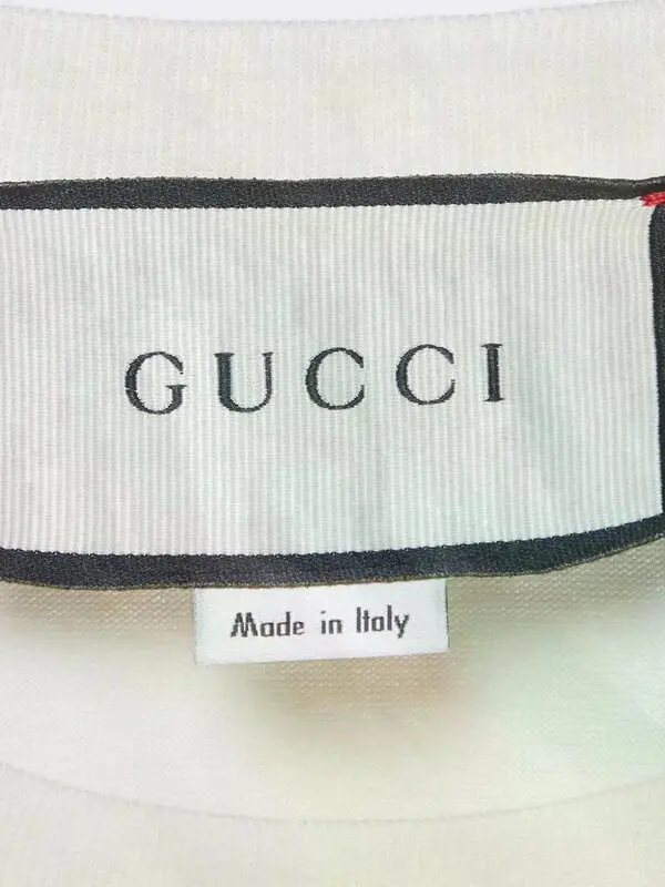 Gucci Tennis Logo Embroidered T-shirt