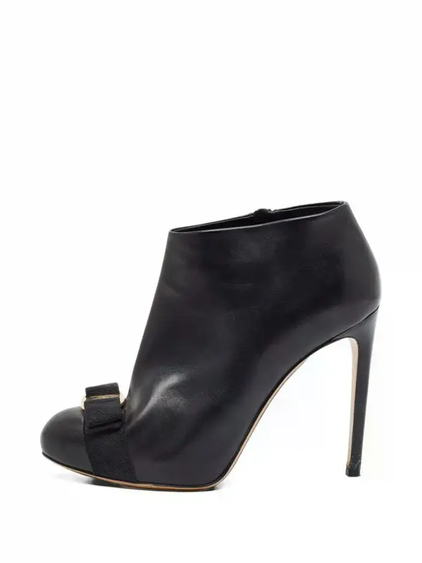 FERRAGAMO Vara Bow Platform Ankle Boots
