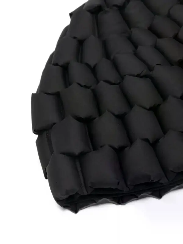 RAXXY Origami Quilted Beanie Hat - Black