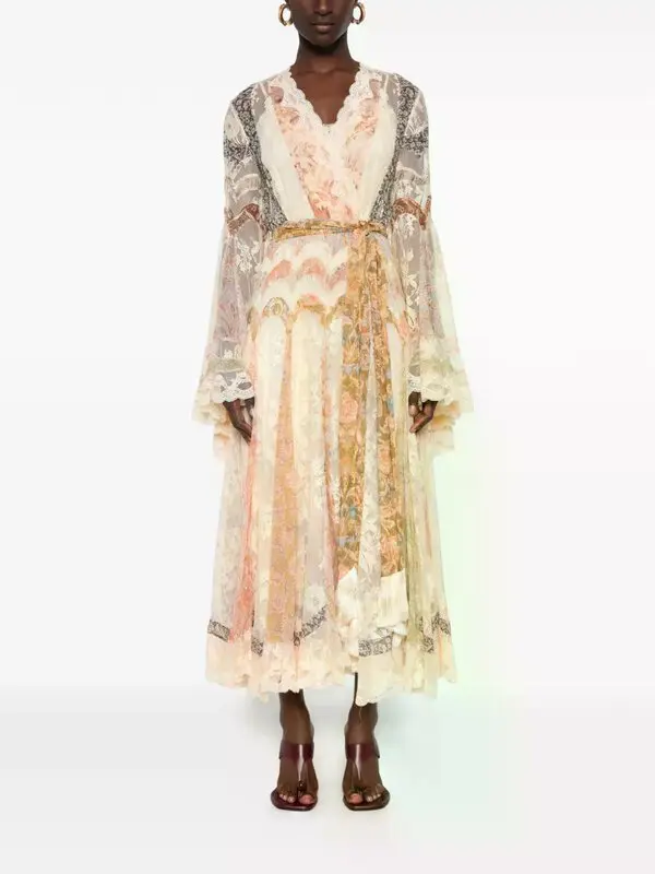 Zimmermann Valiant Panelled Midi Dress