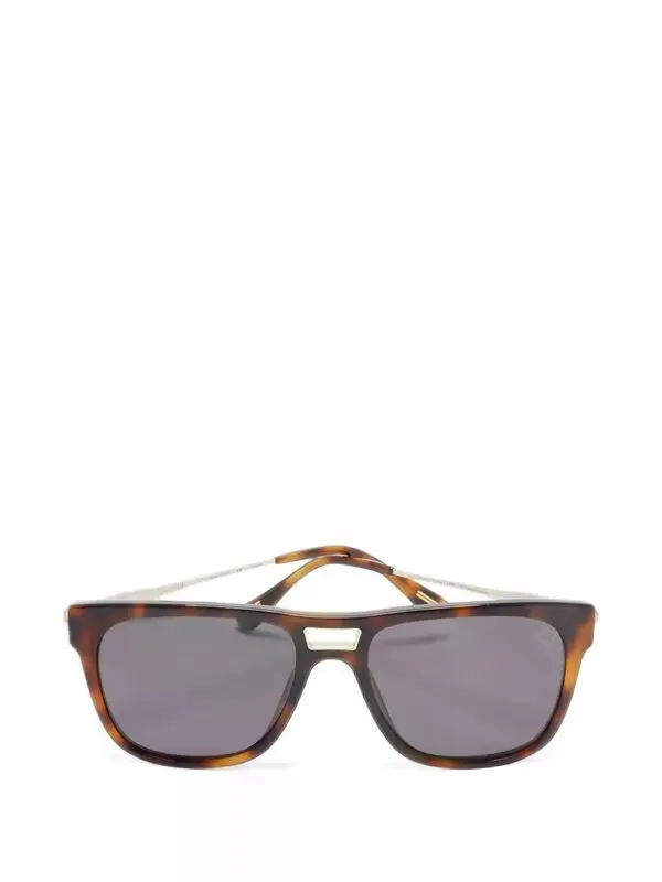 Dunhill Tortoise-polarized Square Sunglasses