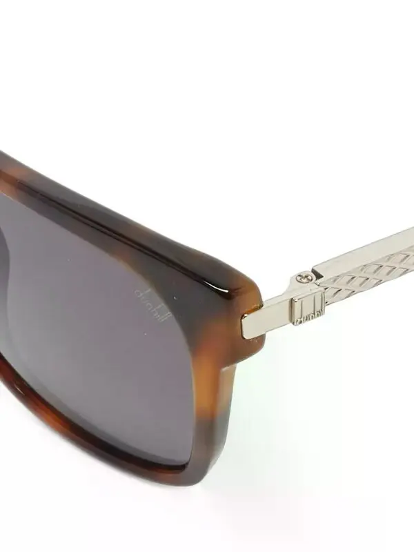 Dunhill Tortoise-polarized Square Sunglasses