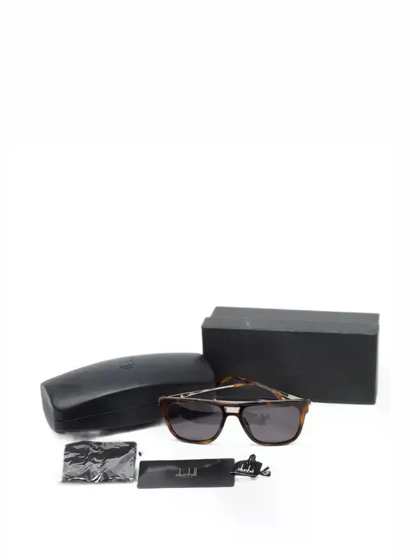 Dunhill Tortoise-polarized Square Sunglasses