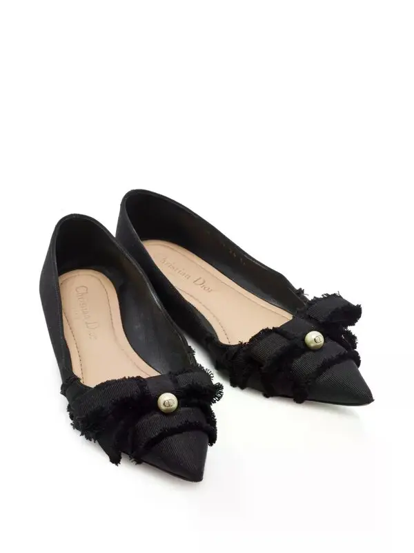 Dior Adiorable Pearl-embellished Ballet Flats
