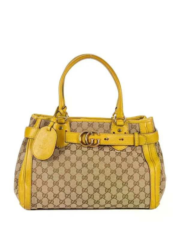 Gucci Running Gg Monogram Tote Bag - Neutrals
