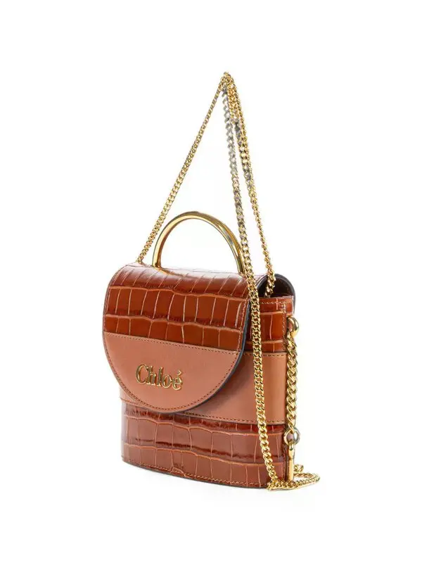 Chloé Aby Lock Mini Bag - Brown