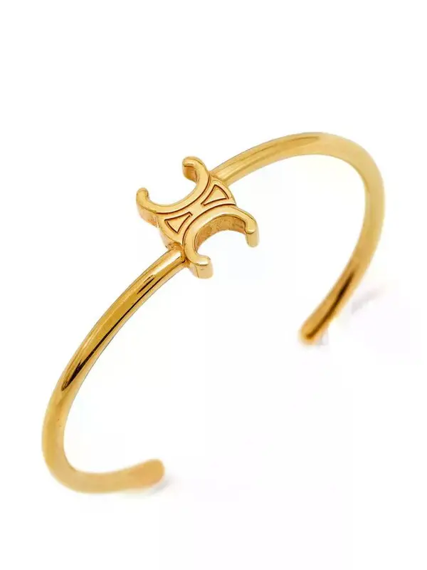 Celine Triomphe Asymmetric Cuff Bracelet