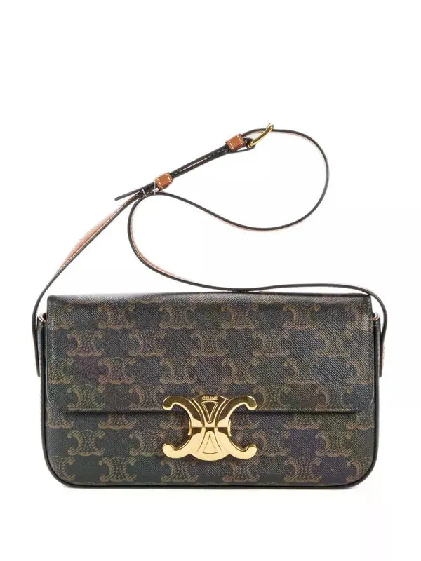 Celine Triomphe Shoulder Bag - Black