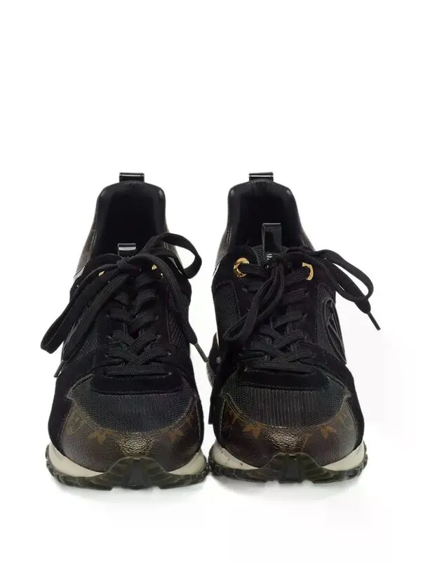 LOUIS VUITTON Run Away Monogram Lace-up Sneakers - Black